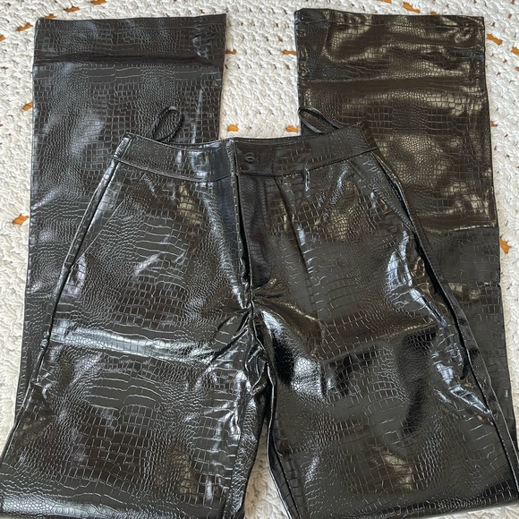 Adika | Pants & Jumpsuits | Adika Famous Flare Leather Pants | Poshmark
